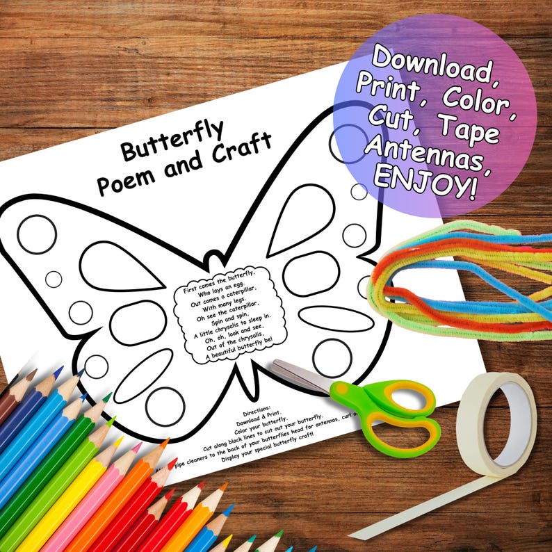 Summer Crafts for Kids, Kids Spring Craft Activity, Spring Craft ...