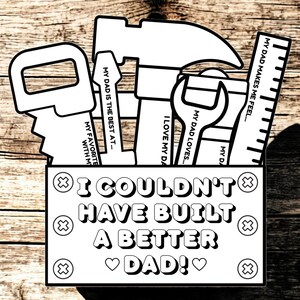 Fathers Day Crafts, Fathers Day Toolbox Craft, Toolbox Gift for Dad ...