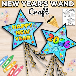 New Years Crafts for Kids, New Year's 2026 Activity, New Years ...