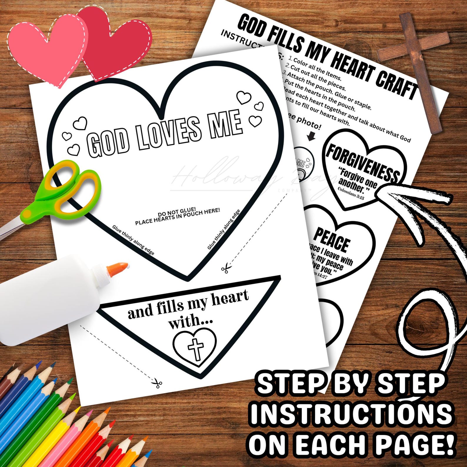Valentine's Day Bible Craft Sunday School Lesson Valentines Activity ...