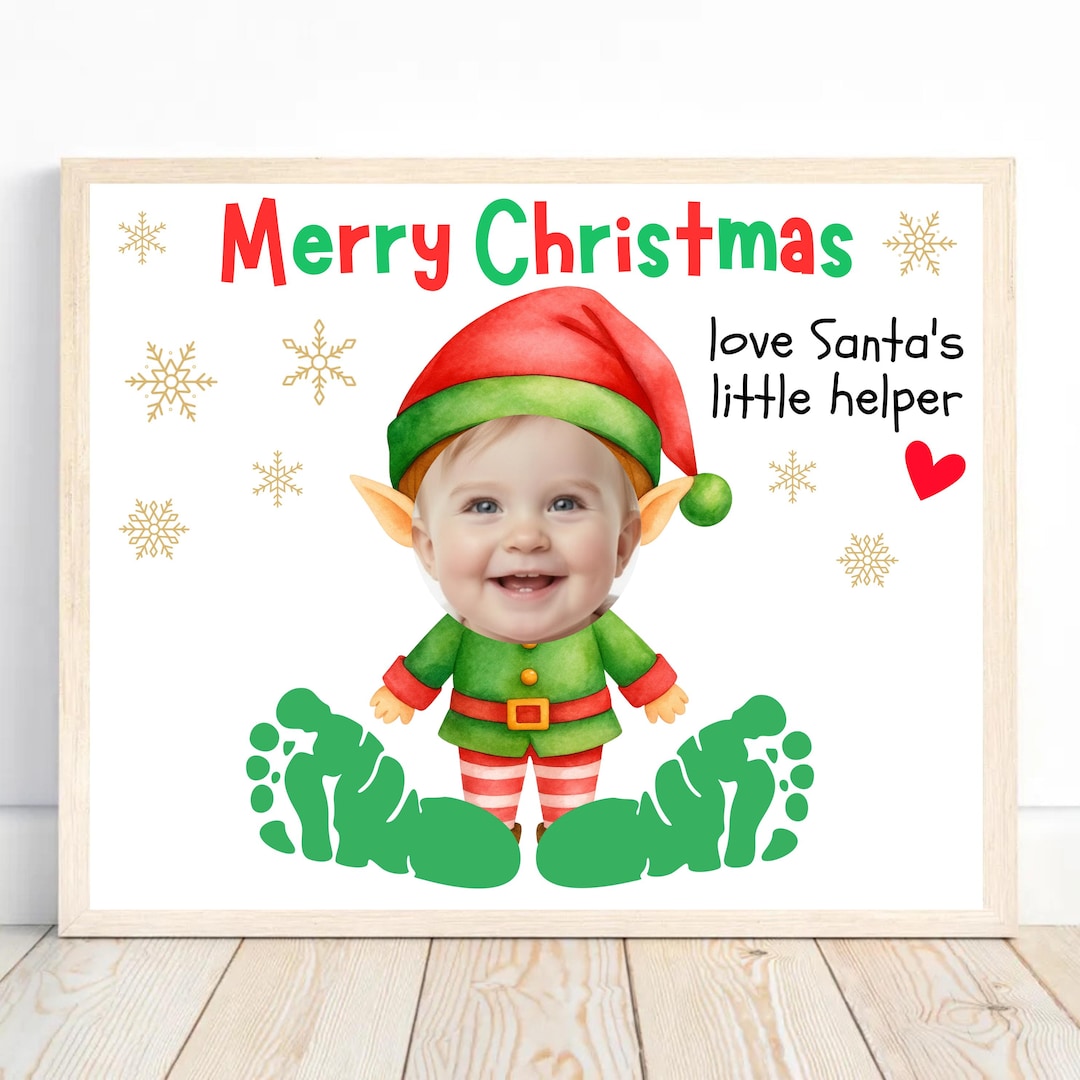 Christmas Crafts Christmas Handprint Art, Infant Baby Toddler Preschool ...