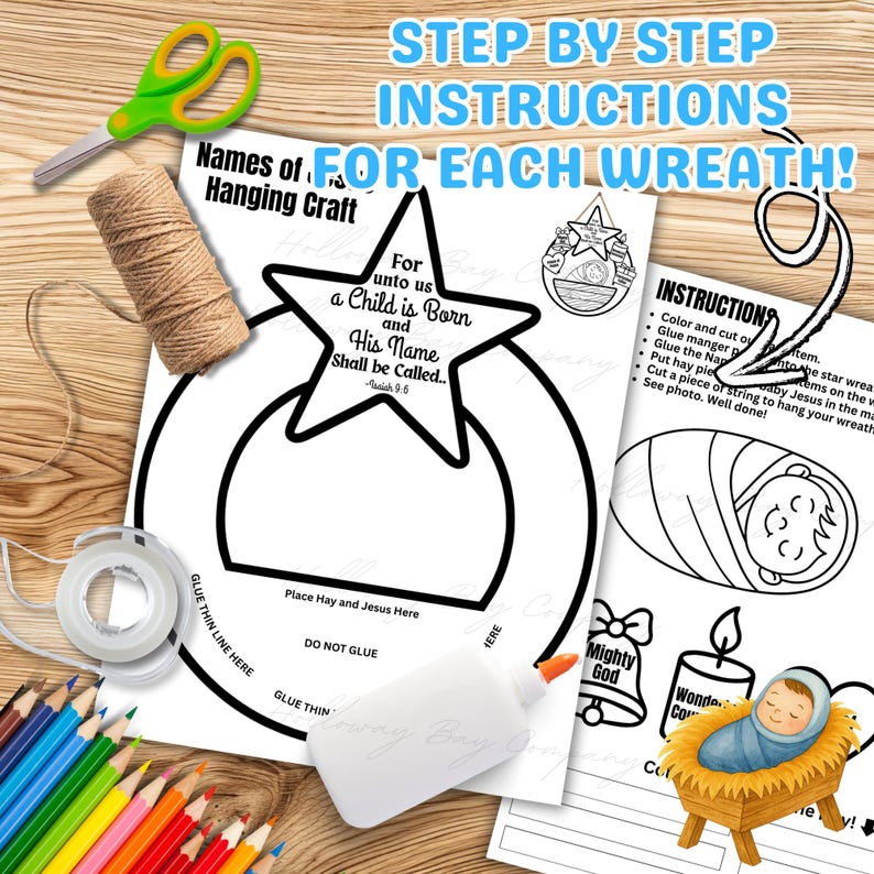 Christmas Bible Craft, Jesus Sunday School Lesson, Advent Activity ...