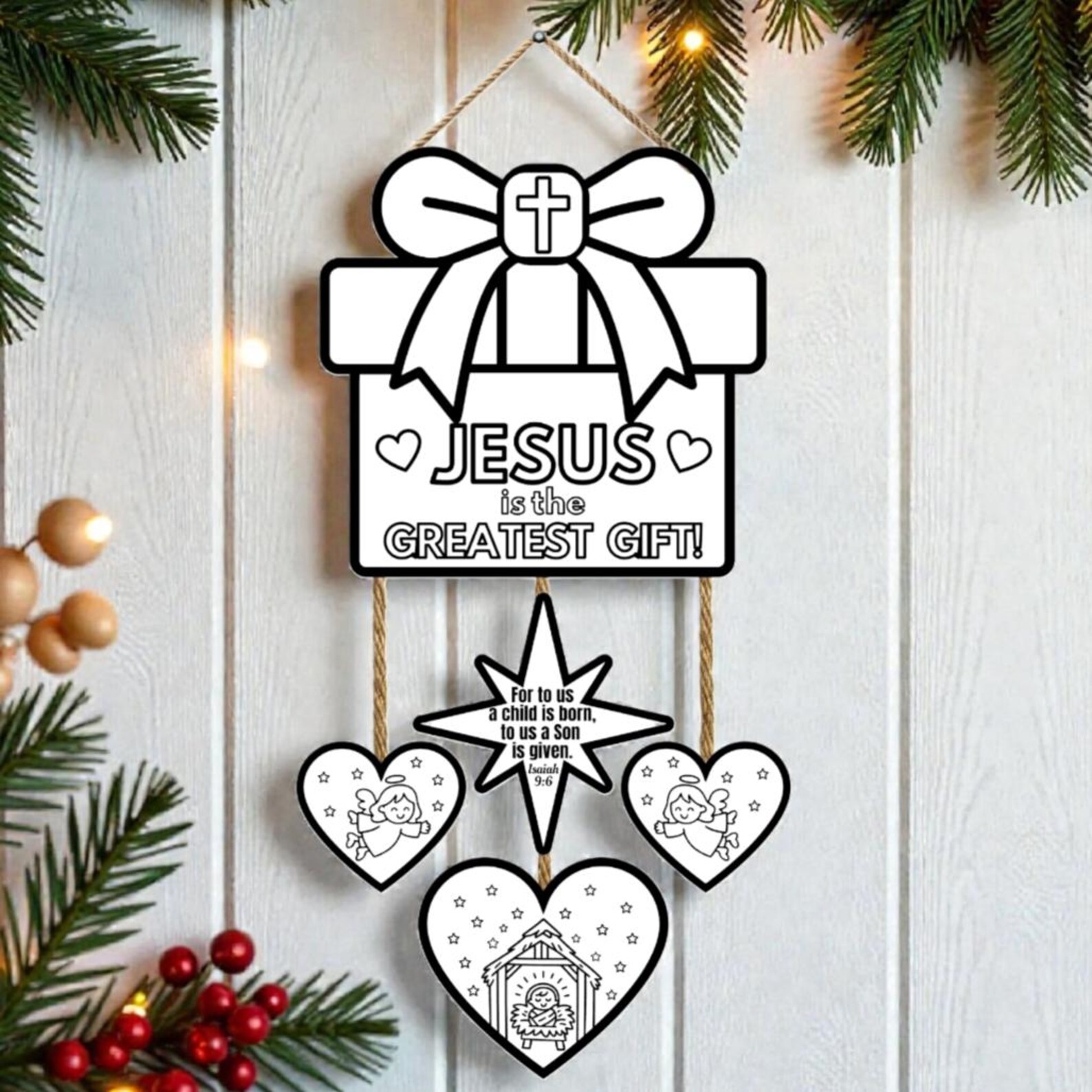 Christmas Bible Crafts Sunday School Activity, Religious Jesus Nativity ...