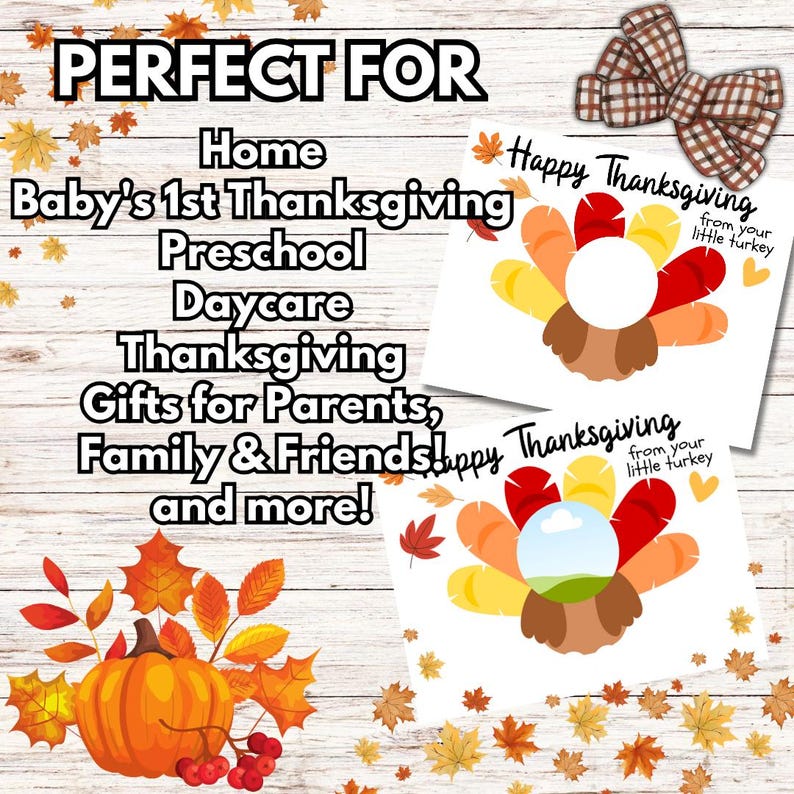 Thanksgiving Crafts for Kids, Thanksgiving Footprint Art Handprint ...