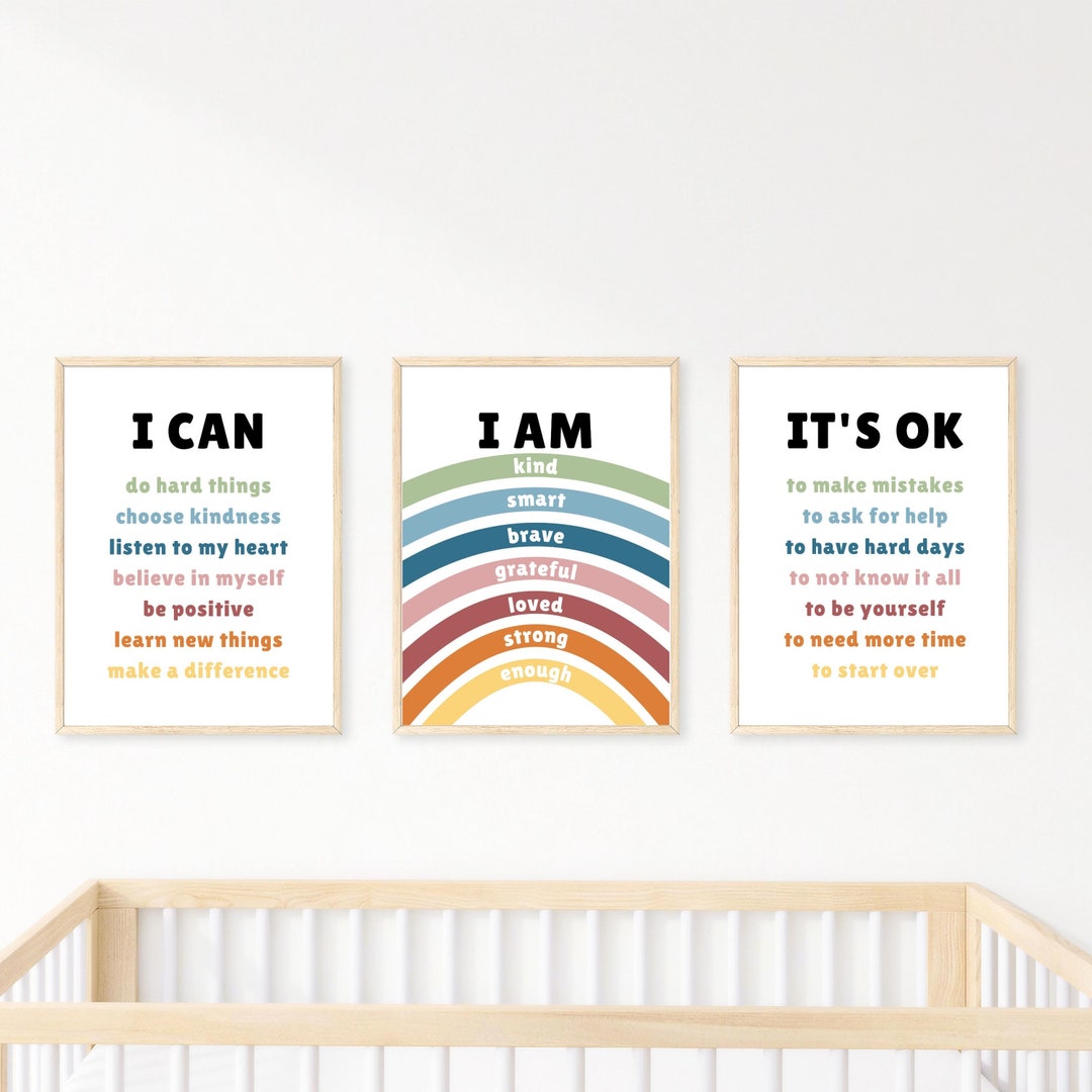 Affirmations for Kids Poster, Kids Affirmations, Positive Affirmations ...