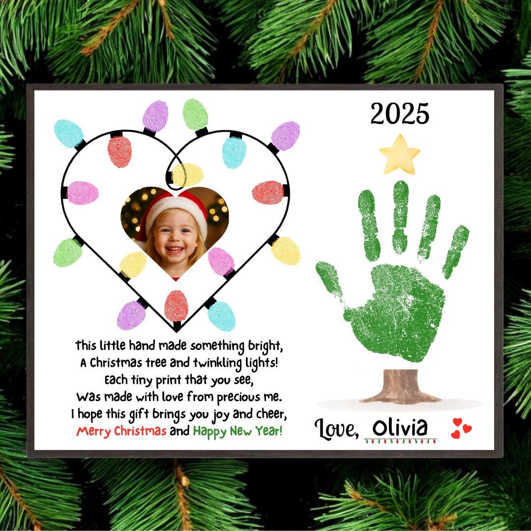 Christmas Handprint Art Poem, Christmas Handprint Crafts for Kids ...