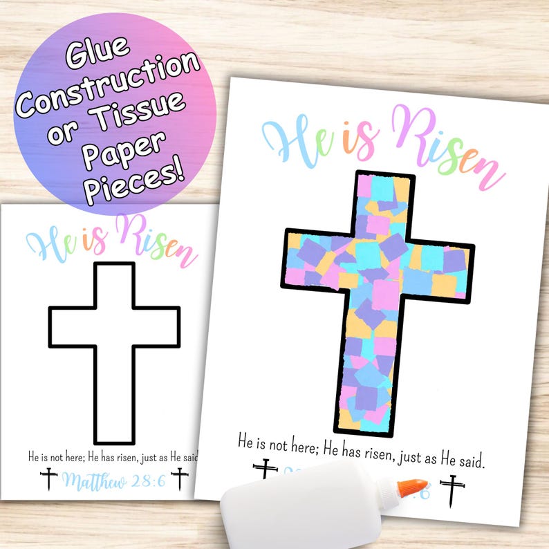 Easter Crafts, Christian Easter Crafts, Easter Printable, He is Risen ...