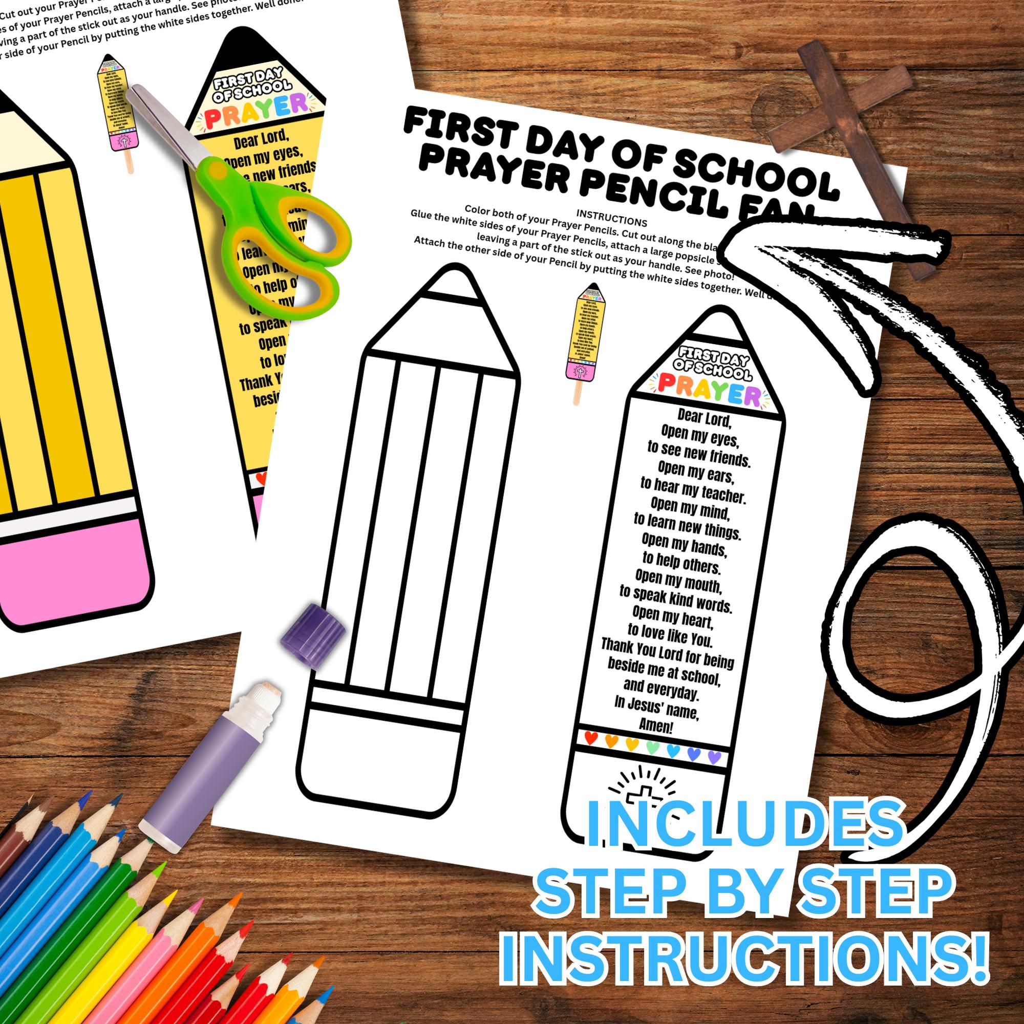Bible Craft for Kids, Back to School Christian Activity, Printable ...