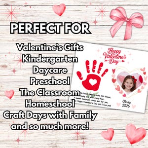 Valentine's Day Crafts for Kids, Valentines Handprint Art Poem ...