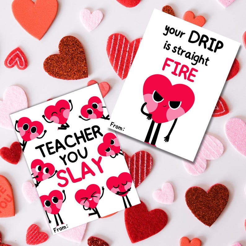 Tween Valentine Cards, Slang Kids Valentines Day Cards, Funny ...