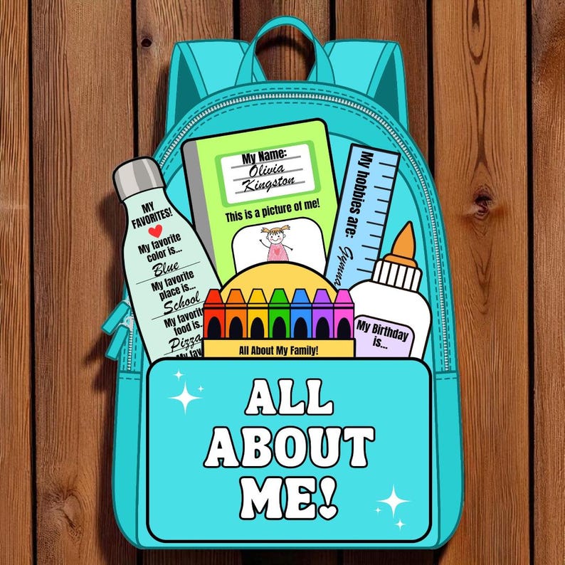 All About Me Printable, First Day of School Craft Activity, Back to ...