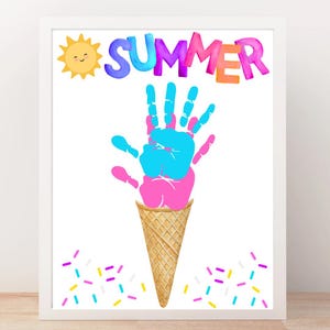 Summer Crafts for Kids, Handprint Art Summer Craft Kids Summer Craft ...