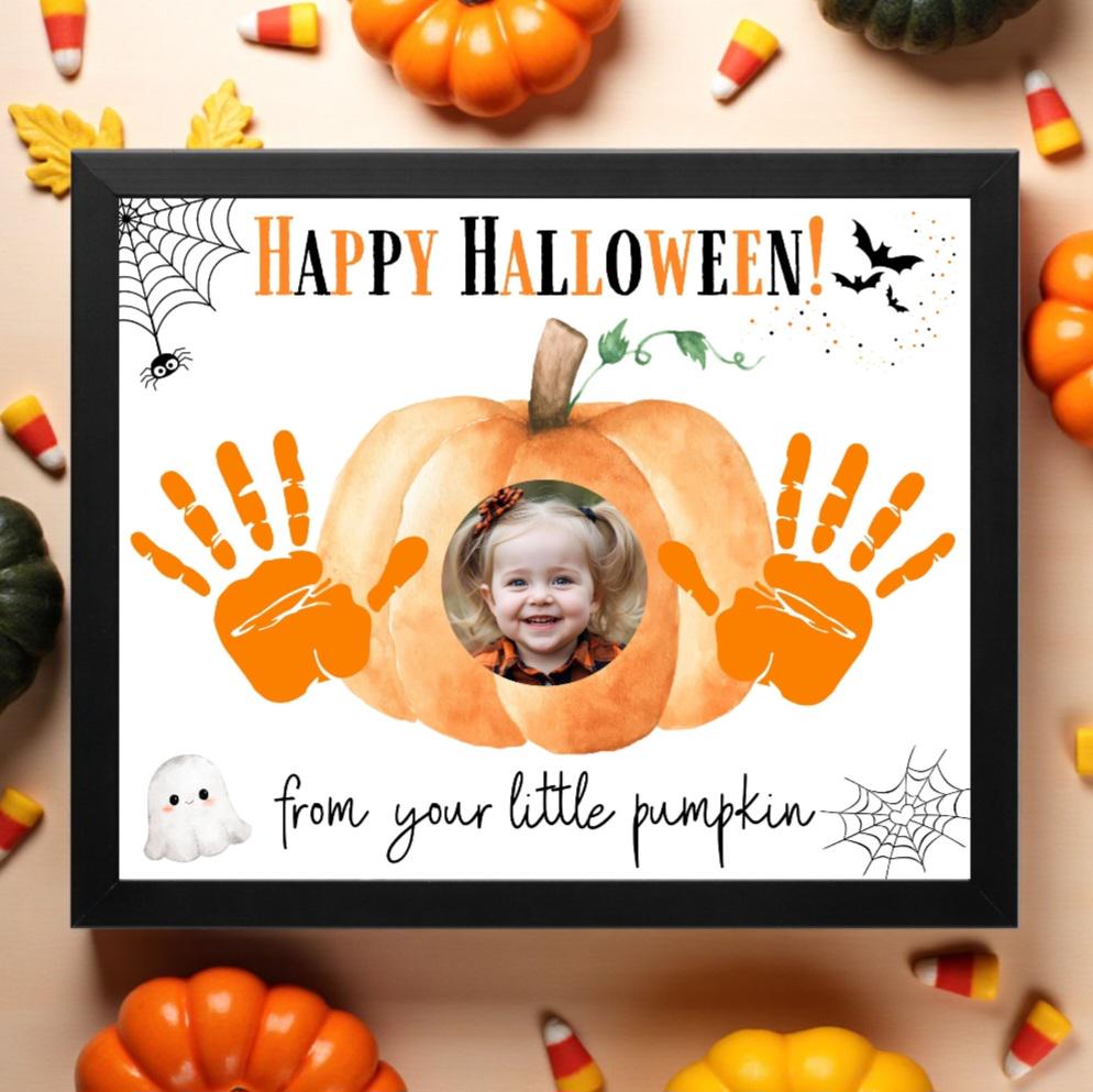 Halloween Handprint Craft, Halloween Printables, Fall Crafts for Kids ...