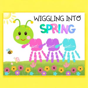 Spring Crafts for Kids, Handprint Art, Spring Craft, Kids Spring Craft ...