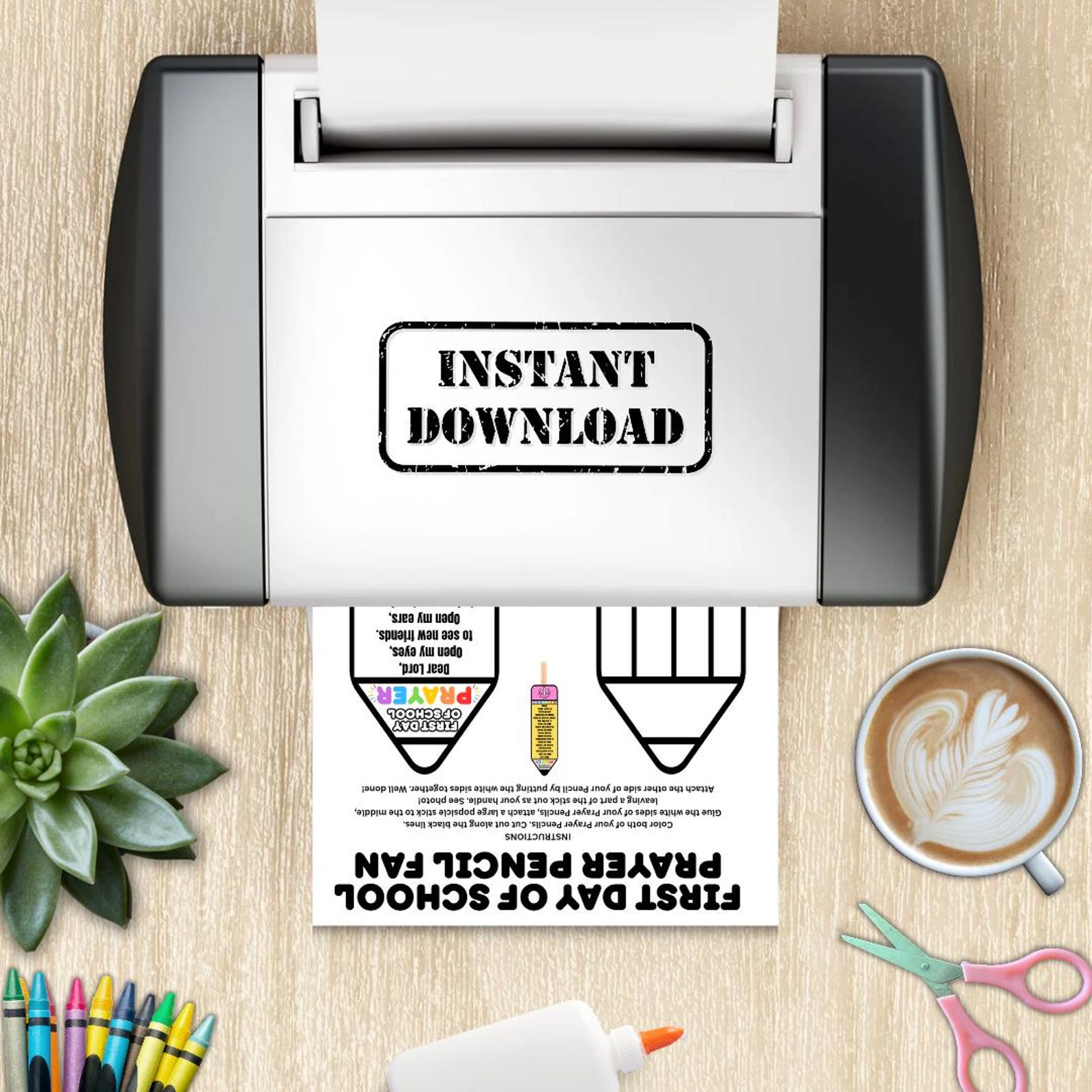 Bible Craft for Kids, Back to School Christian Activity, Printable ...
