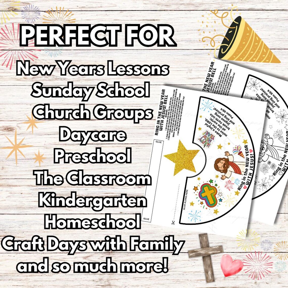 New Years Crafts Jesus New Year's Printable New Year Sunday School ...