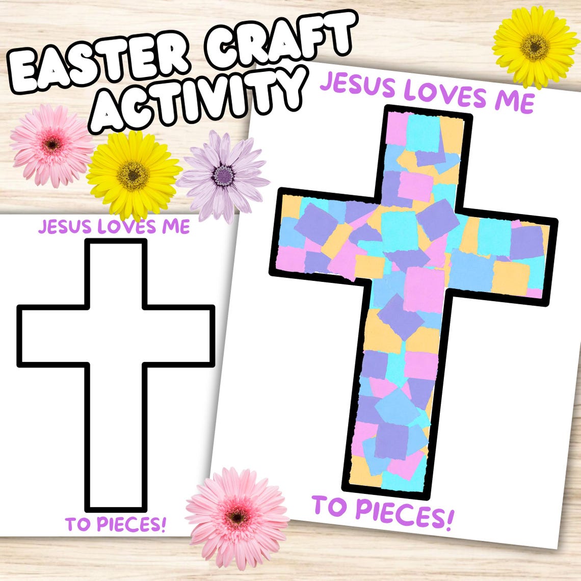 Easter Printable, Christian Easter Crafts, Easter Craft, Religious ...