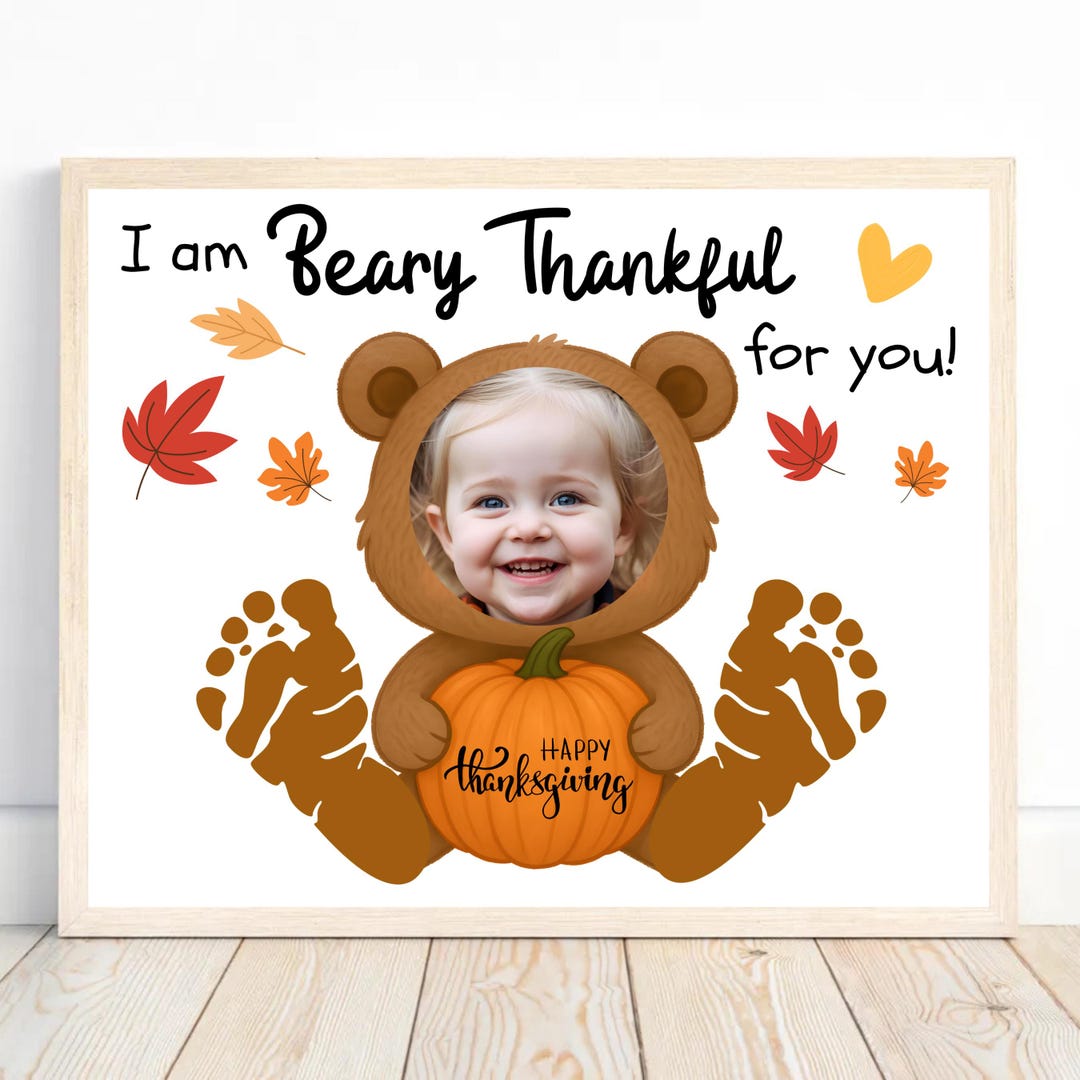 Thanksgiving Crafts for Kids, Thanksgiving Footprint Art Handprint ...