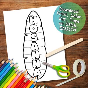 Palm Sunday Craft, Palm Sunday Activity, Easter Craft for Kids ...