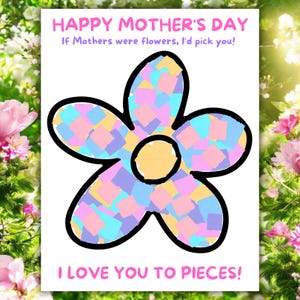 Mothers Day Flower Crafts, Mothers Day Activity, Daycare Preschool ...