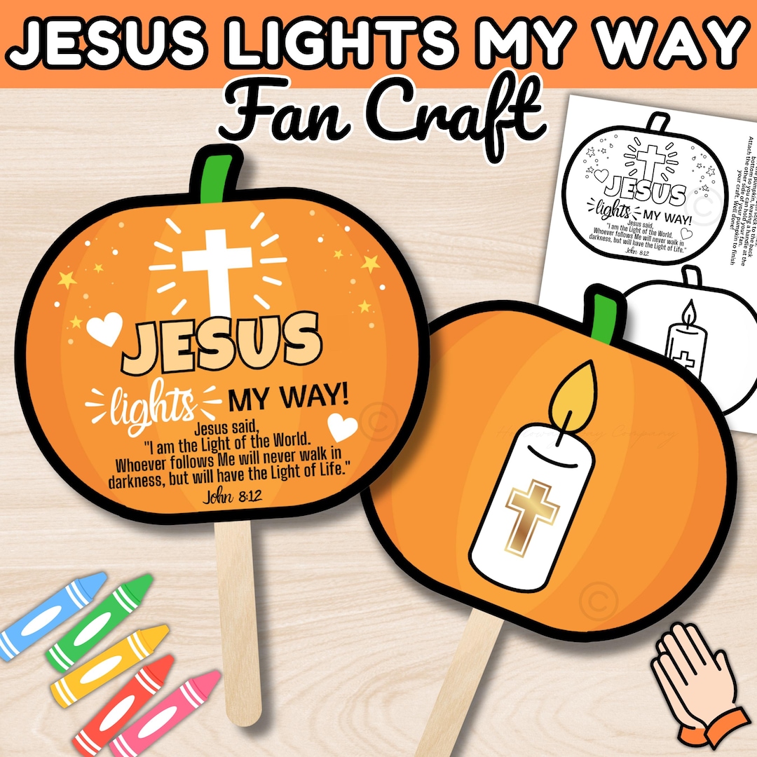 Jesus Lights My Way, Fall Crafts for Kids Sunday School Bible Lesson ...