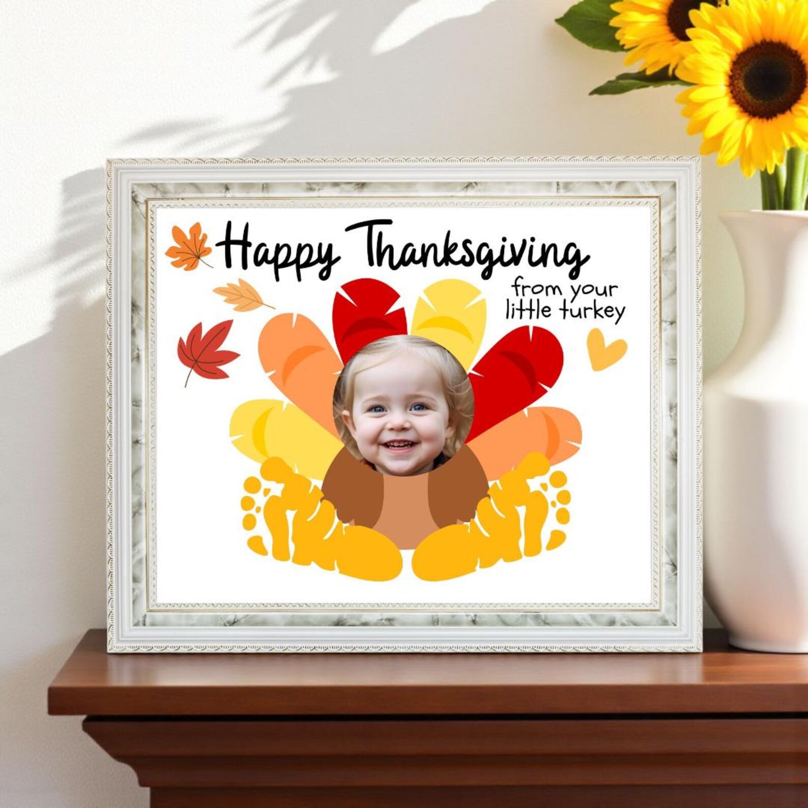 Thanksgiving Crafts for Kids, Thanksgiving Footprint Art Handprint ...
