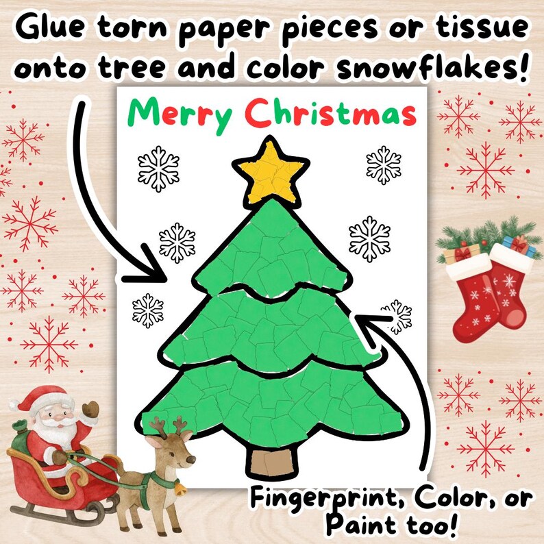 Christmas Crafts, Daycare Preschool Kindergarten Classroom Toddler ...