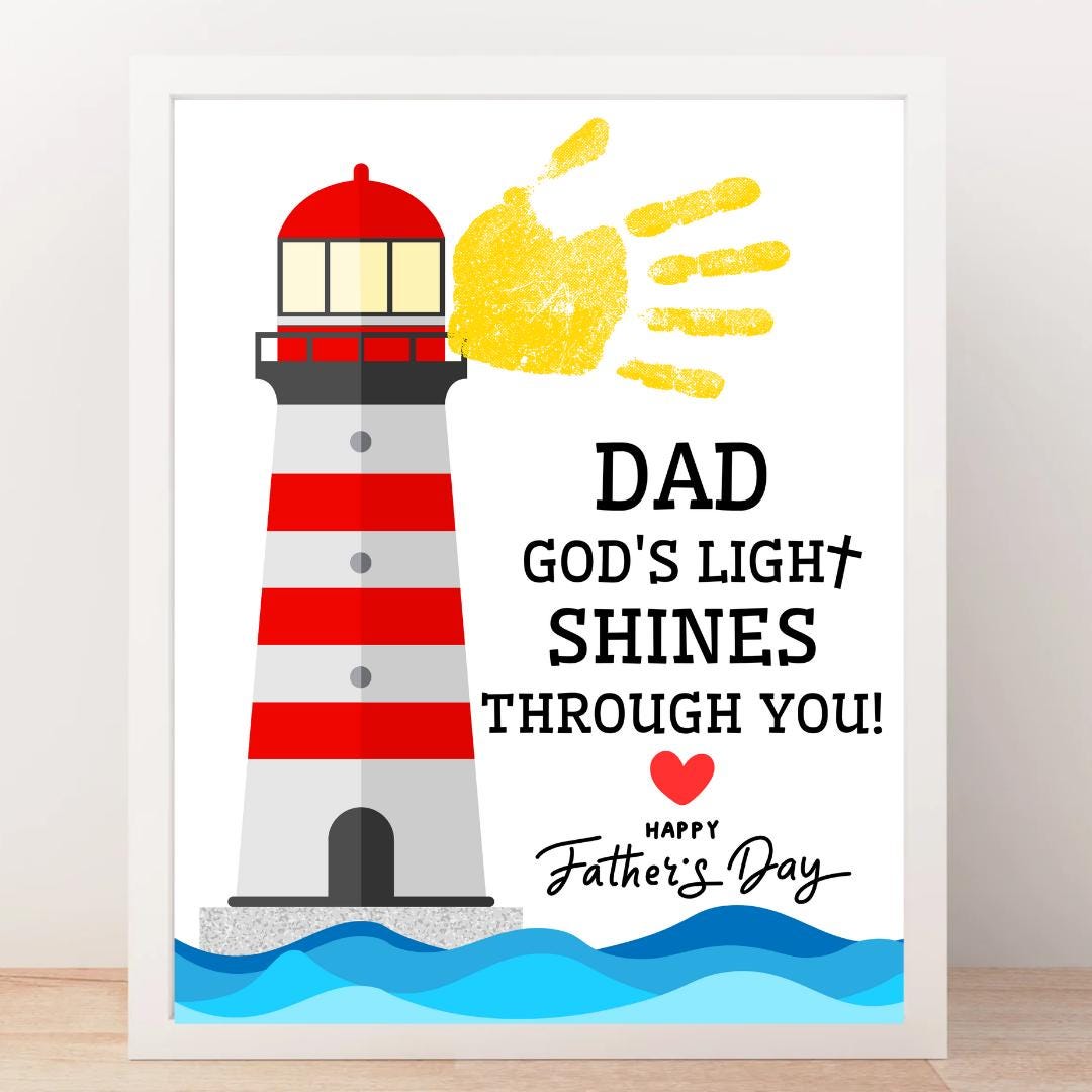 Father's Day Handprint Craft, Fathers Day Handprint Art, Fathers Day ...