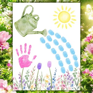 Spring Handprint Art, Summer Handprint Craft, Spring Crafts for Kids ...