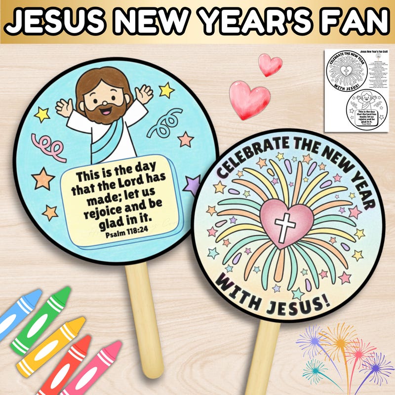 Jesus New Year 2026 Png - Etsy