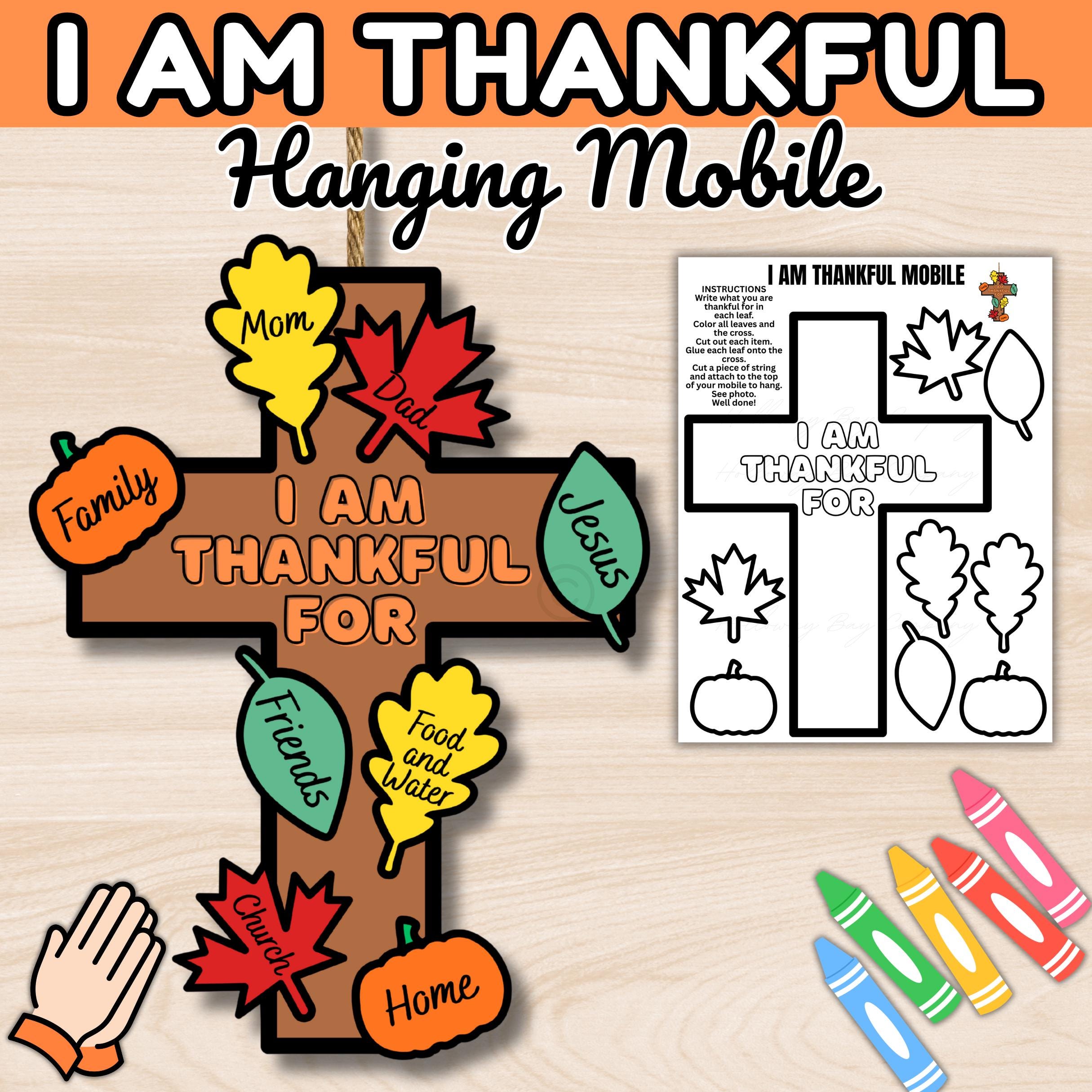 Thanksgiving Thankful Mobile, Fall Christian Crafts, Sunday School ...