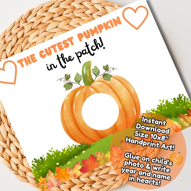 Halloween Handprint Art, Fall Crafts for Kids, Pumpkin Handprint ...
