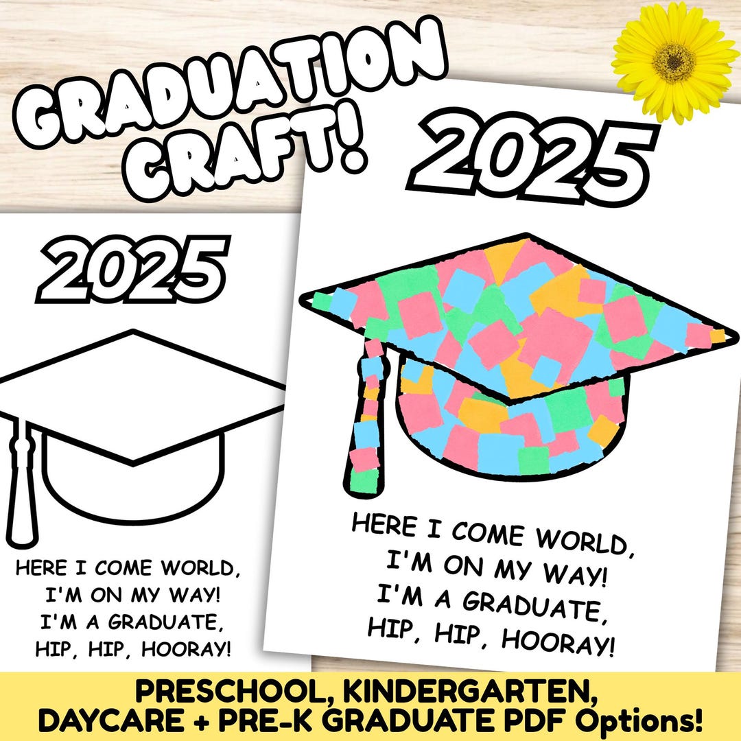 Graduation Crafts, Kids Graduation Activity Grad Keepsake, Daycare ...
