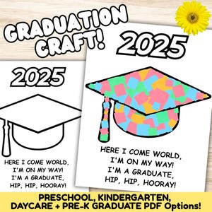 Graduation Crafts, Kids Graduation Activity Grad Keepsake, Daycare ...