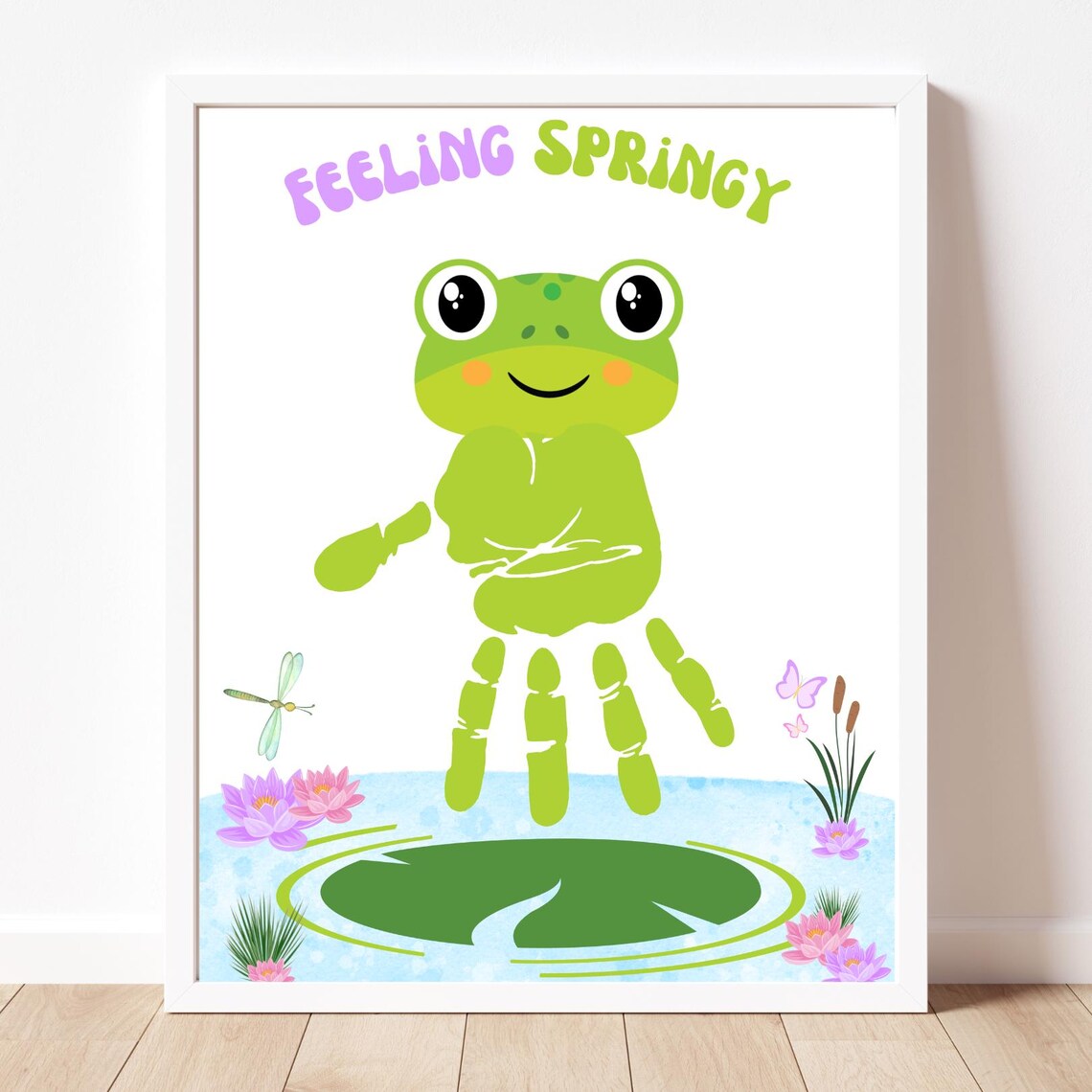 Spring Handprint, Spring Handprint Craft, Kids Spring Craft Activity ...