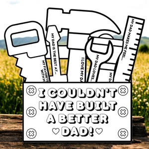 Fathers Day Crafts, Fathers Day Toolbox Craft, Toolbox Gift for Dad ...