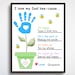 Fathers Day Handprint Art Craft, Dad Handprint Fingerprint Craft ...