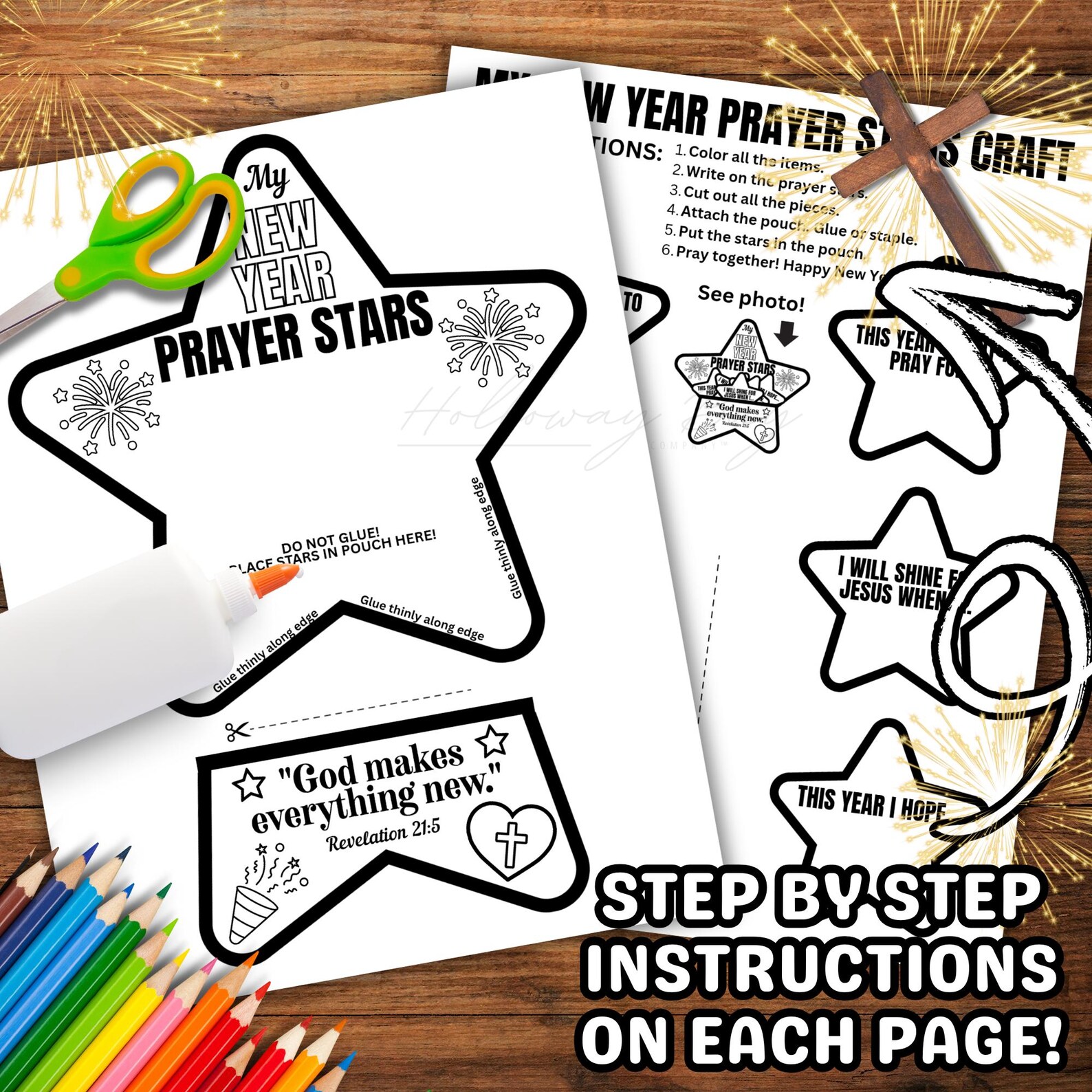 New Years Bible Craft Sunday School Lesson New Years 2026 Activity ...