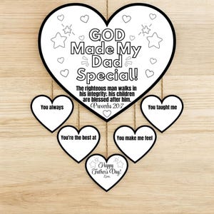 God Made My Dad Special Father's Day Craft Mobile, Fathers Day Crafts ...