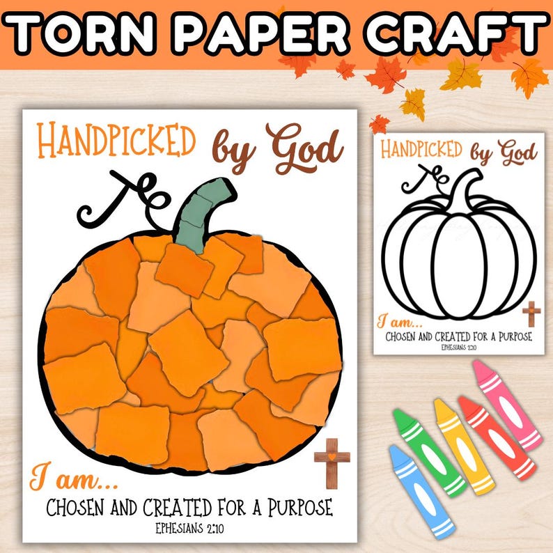 Handpicked by God Sunday School Activity Fall Crafts for Kids ...