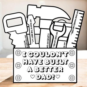 Fathers Day Crafts, Fathers Day Toolbox Craft, Toolbox Gift for Dad ...
