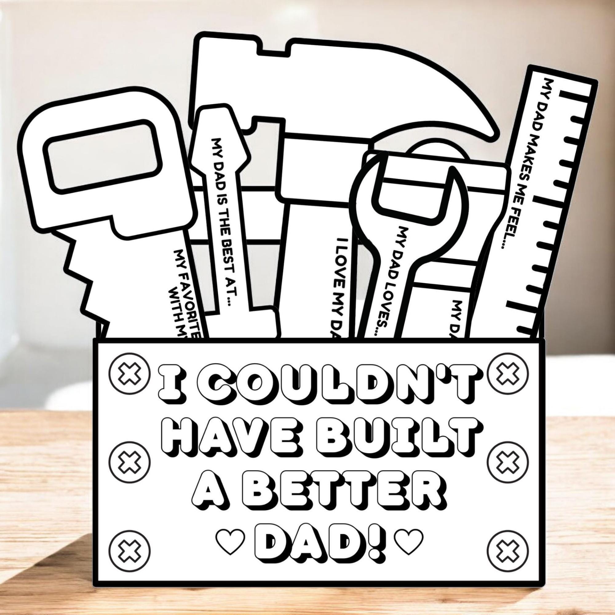 Fathers Day Crafts, Fathers Day Toolbox Craft, Toolbox Gift for Dad ...