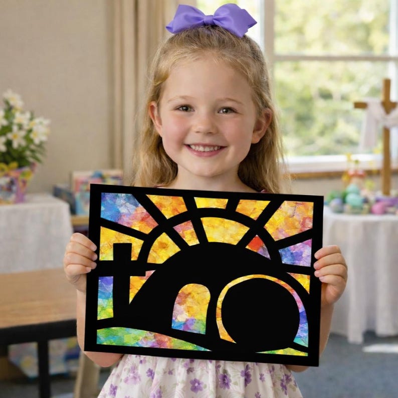 He is Risen Easter Craft Christian Easter Craft for Kids Resurrection ...