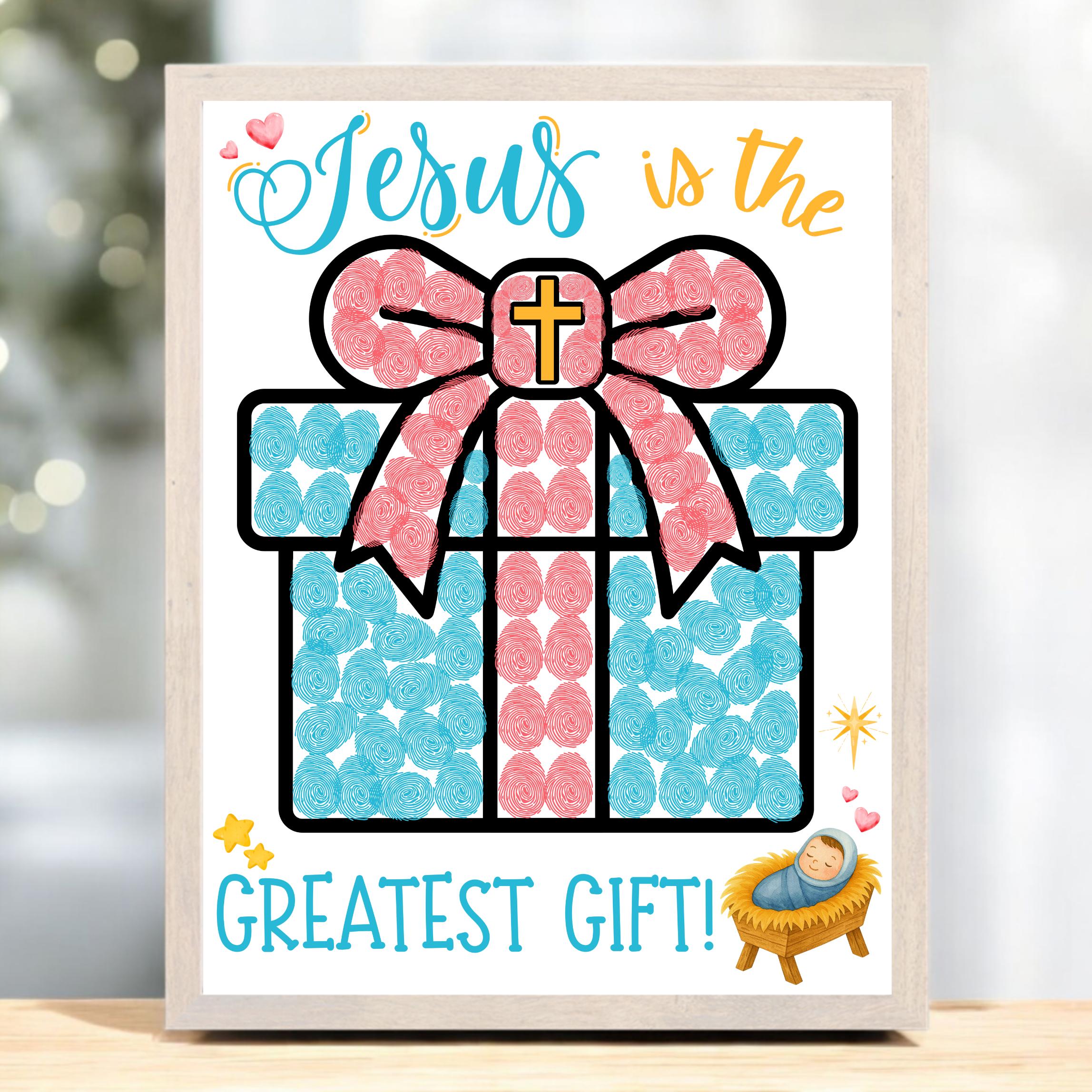 Christmas Sunday School Activity for Kids, Christmas Gift Printable ...
