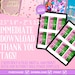 Wicked Thank You Tags, Wicked Inspired Birthday Favor Tags, Wicked Gift ...
