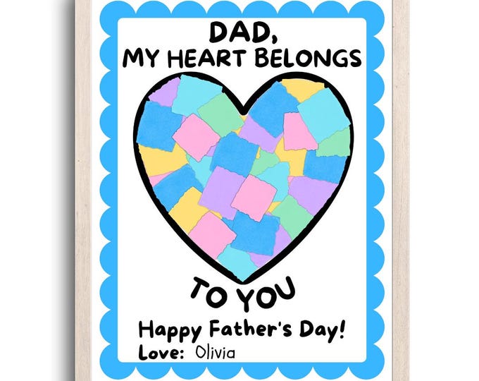Dad Craft Template Fathers Day Printables Daddy Crafts From Son Toddler ...