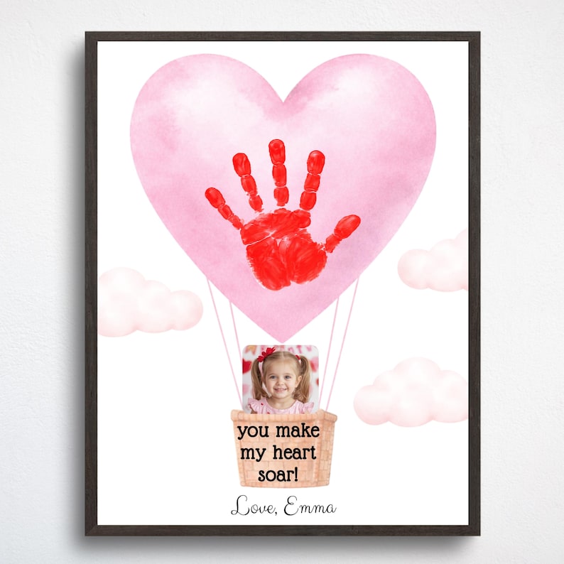 Valentines Day Handprint Craft Toddler Kindergarten Preschool Prek ...