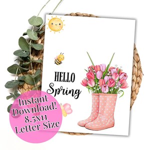 Spring Handprint Art, Spring Flowers Handprint Craft, Hello Spring ...