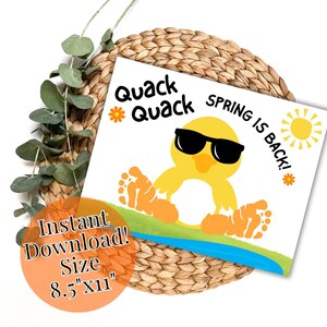 Spring Handprint, Spring Handprint Craft, Kids Spring Craft Activity ...