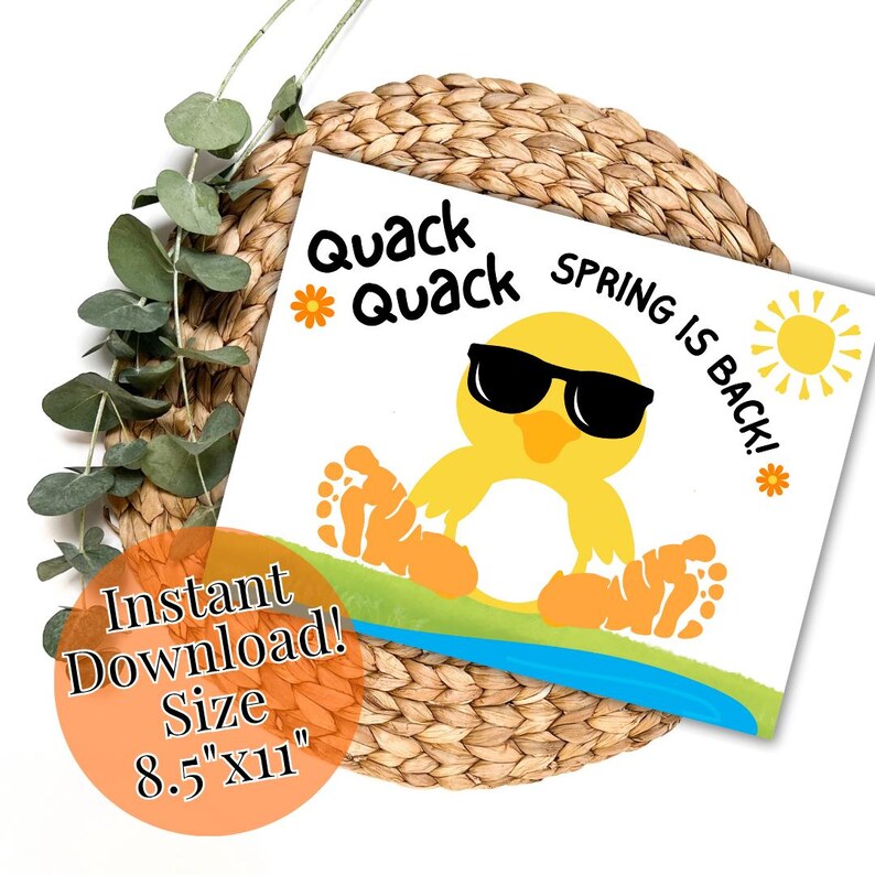 Spring Handprint, Spring Handprint Craft, Kids Spring Craft Activity ...